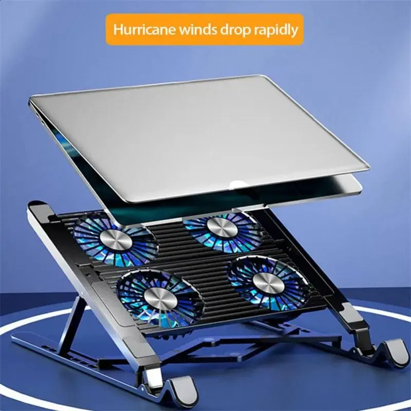 Foldable Dual Laptop Cooling Stand For Laptops Desktop Stand With ...