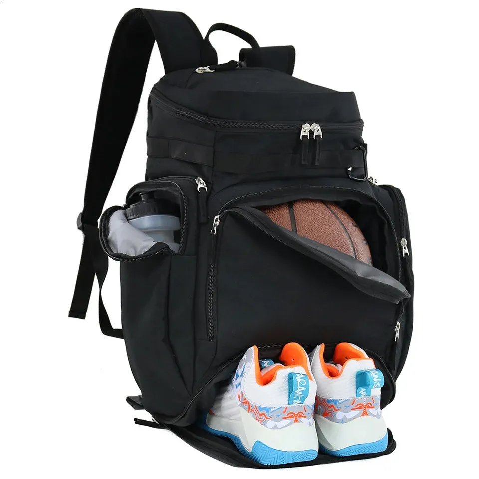 Large Sports Backpack with Shoe & Ball Compartment - Volleyball, Soccer ...