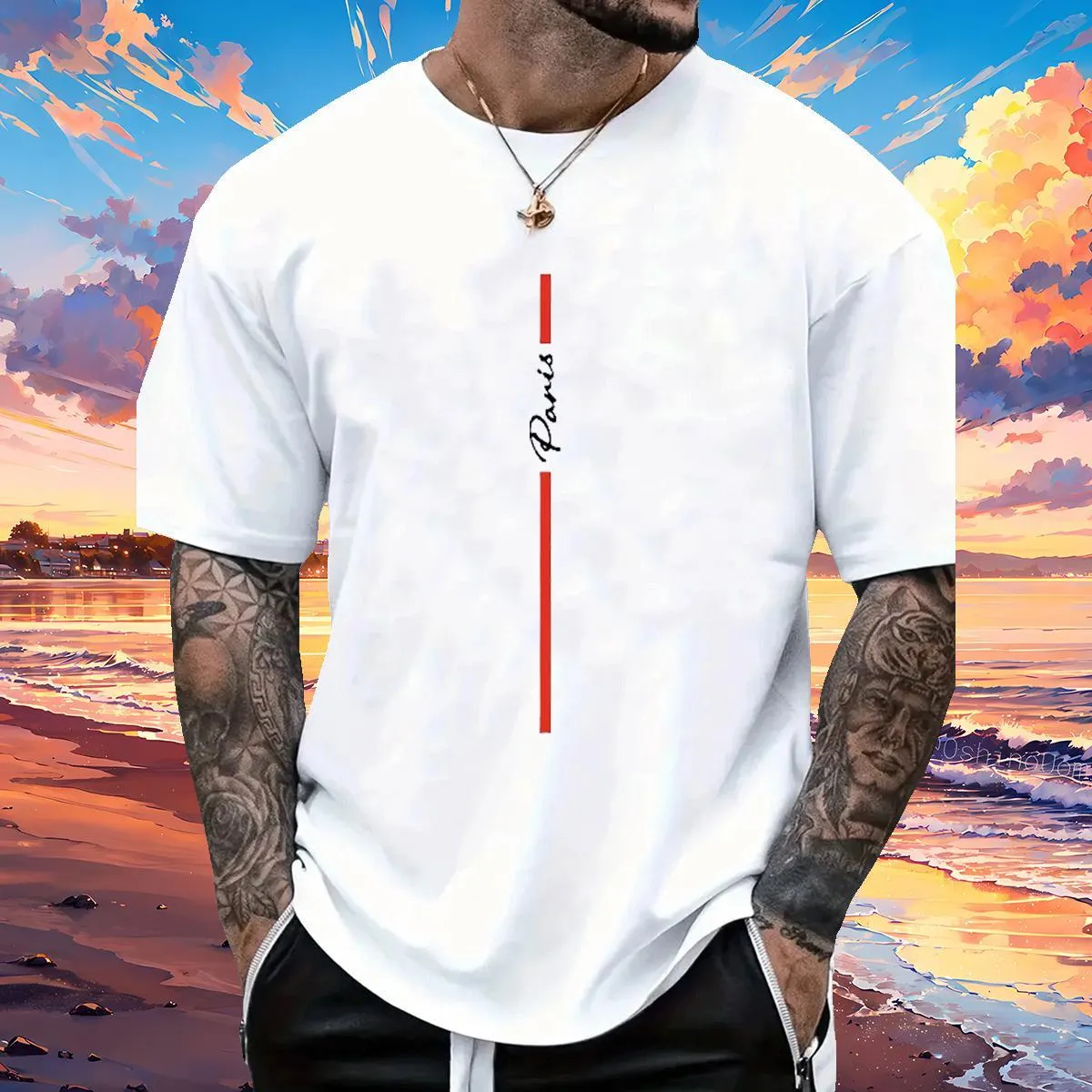 Men's Top-Quality 230g Cotton T-Shirts: Breathable Comfort, Your Casual ...