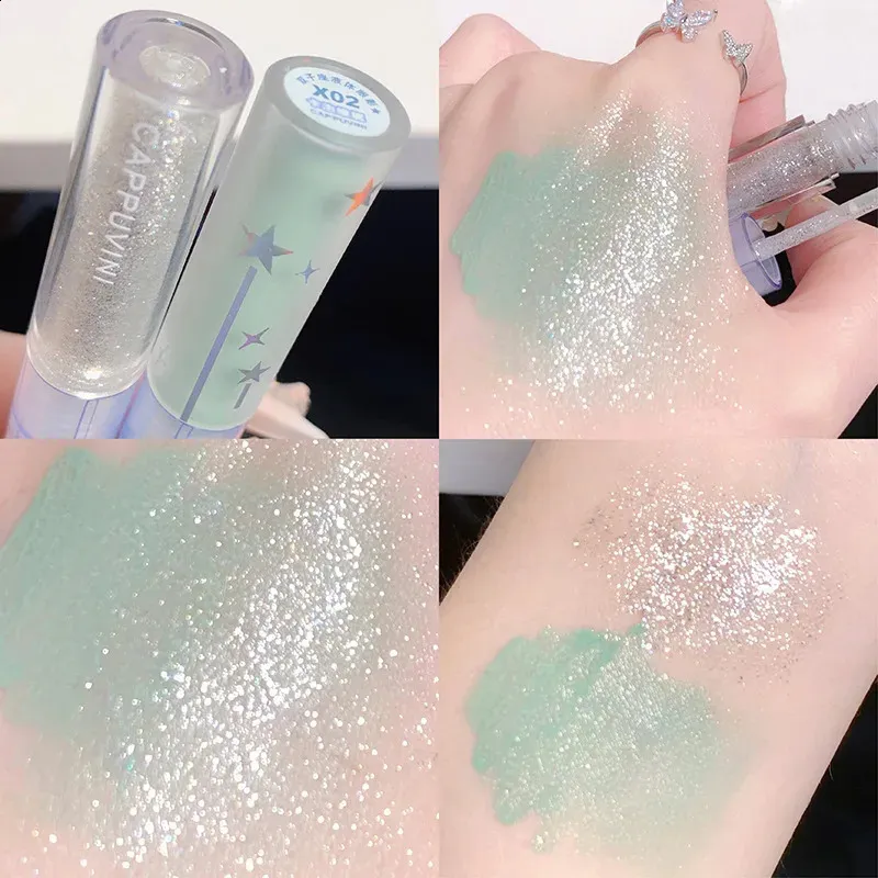 Liquid Eyeshadow Duo: Matte, Sequins, & Pearlescent Silkworm ...
