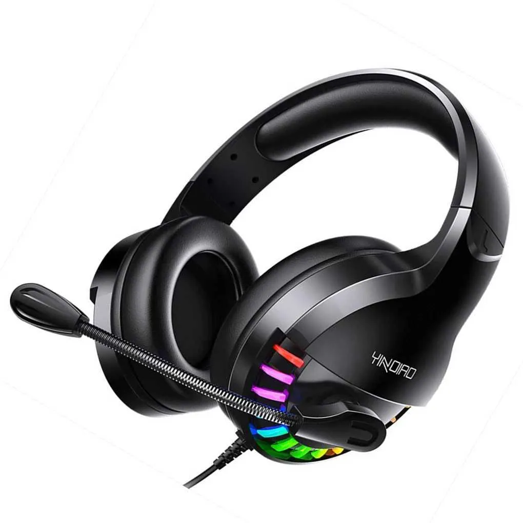 Wired PC Gaming Headphones with Mic - Immersive Bass, Portable Design ...