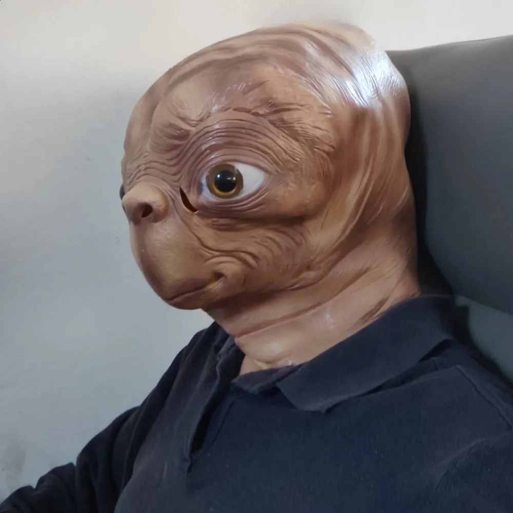 Realistic Alien Mask: Full Head Halloween Masks for Creepy Cosplay ...