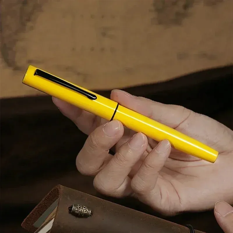 Wholesale Hongdian C1 Classical Yellow Fountain Pen Metal Explorer ...