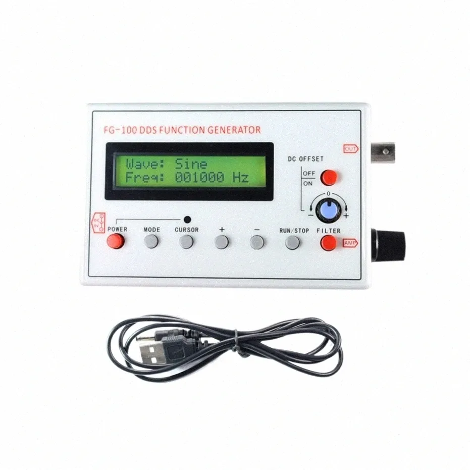 FG-100 DDS Signal Generator - 1Hz-500KHz Frequency Counter, Signal ...