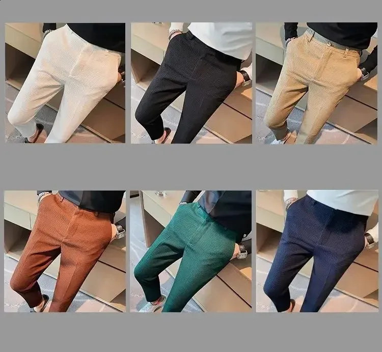 Premium Quality Men's Checkered Pants: Slim Fit, Lightweight, No Iron ...