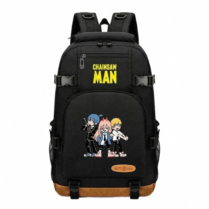 Anime Chainsaw Backpack Large Capacity Back To School Backpacks For Men ...