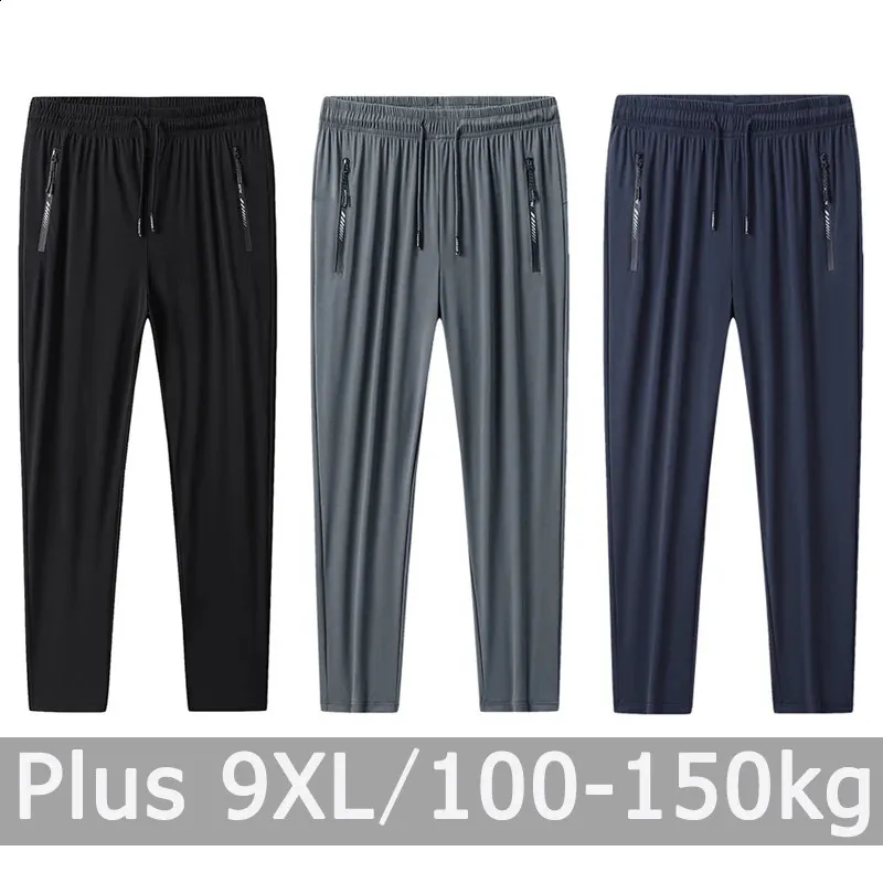 Plus Size Men's Sweatpants: Up to 9XL, Loose Fit Trousers, Elastic ...