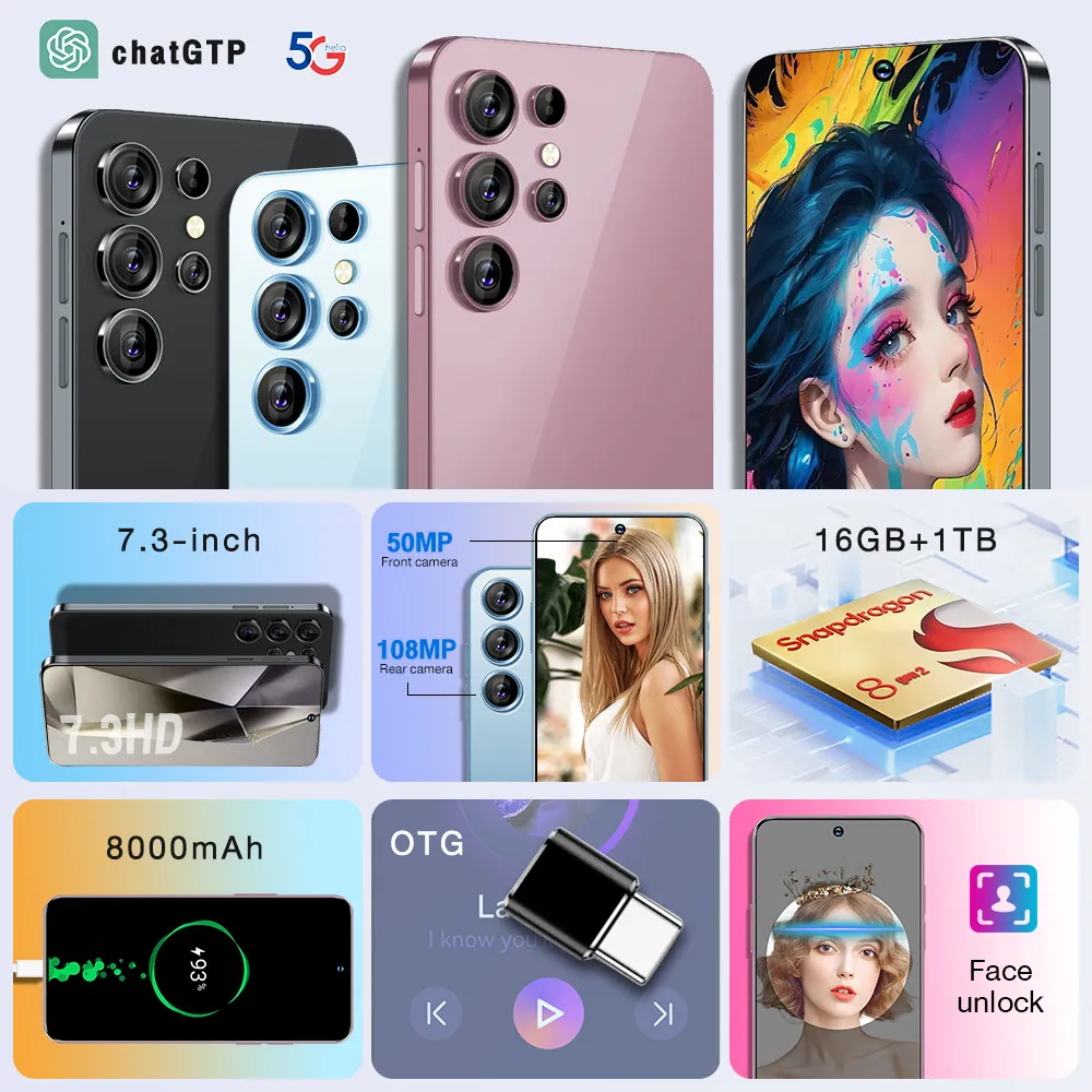 Unlocked 7.3 5G Smartphone: Dual SIM Android Cell Phone - Shop Now for ...