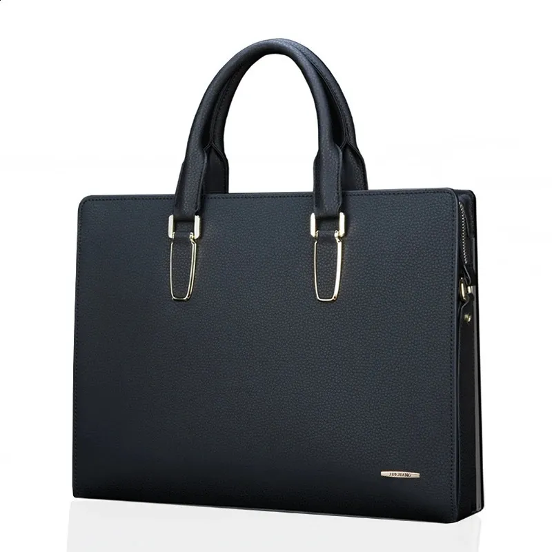 Premium Leather Crossbody Briefcase - Password Lock Handbag for Men ...