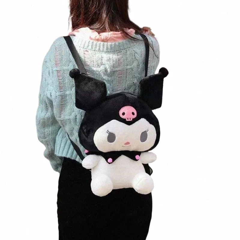 Kuromi Carto Kuromi Backpack Cute Plush Kawaii Small Doll Sweet ...