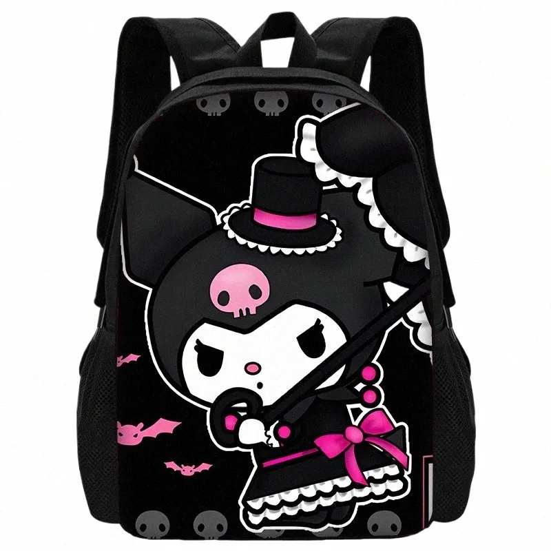 Kuromi My Melody Sanrios Child Backpack Durable Unisex Rucksack For ...