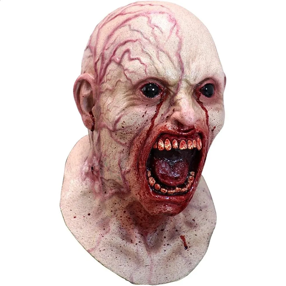Creepy Realistic Zombie Scary Mask For Halloween Cosplay And Costume ...