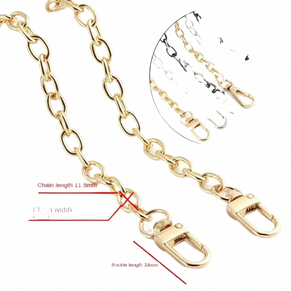 Adjustable Luxury Crossbody Chain With Gold And Black Metal Lath ...
