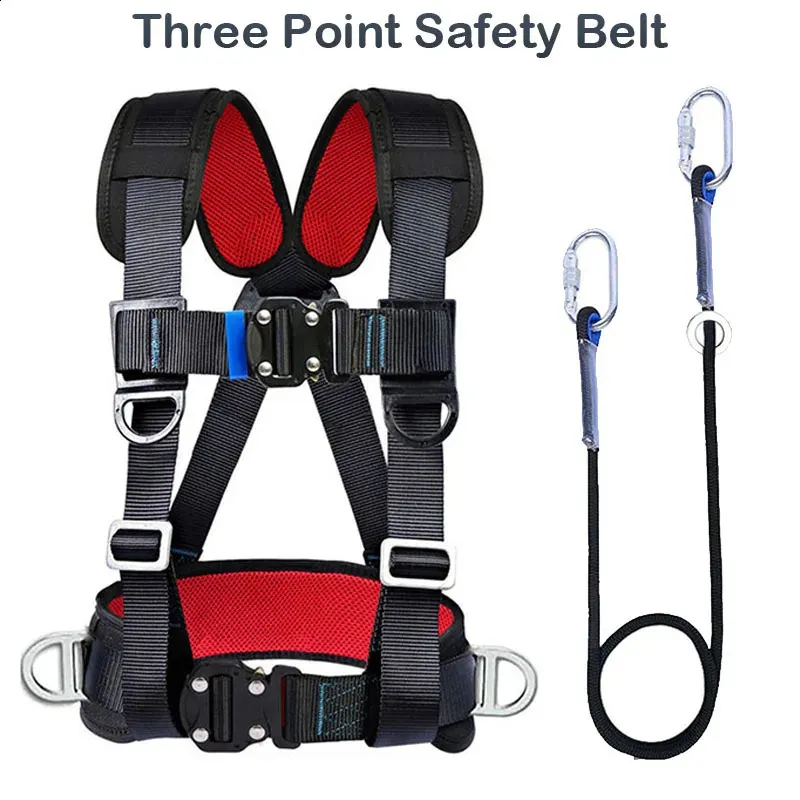 Premium 3-Point Climbing Safety Belt with Durable Rope Set - High ...
