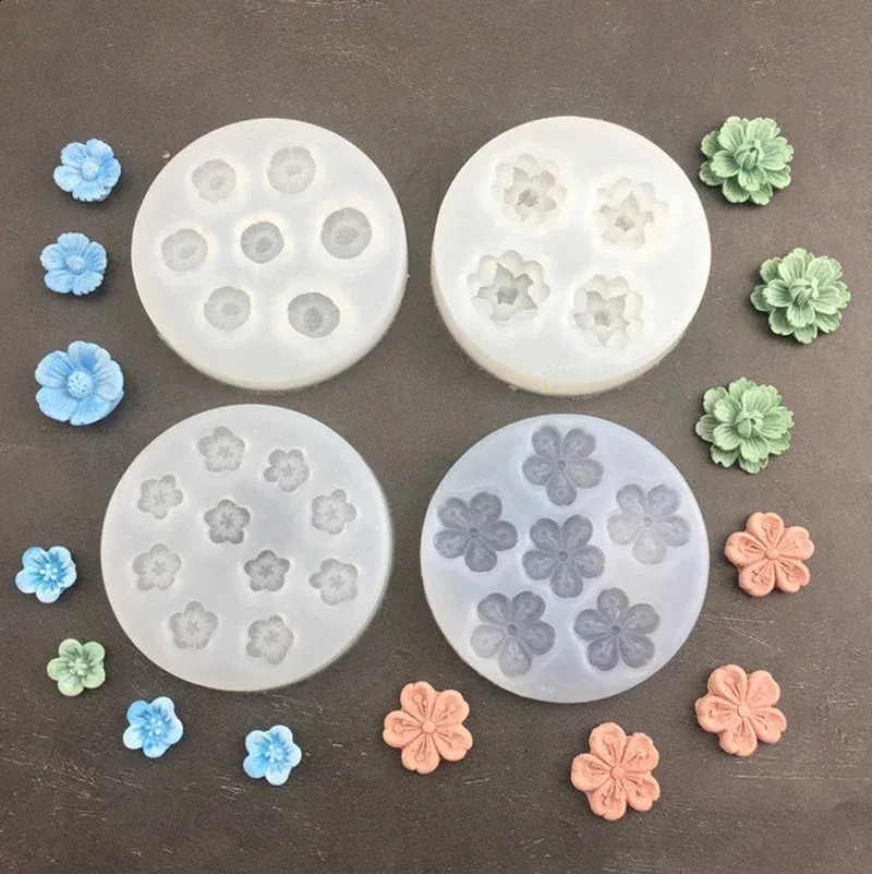 Sakura Flower mold in silicone for Fondant, Mousse, Cake, Soap, Jelly ...