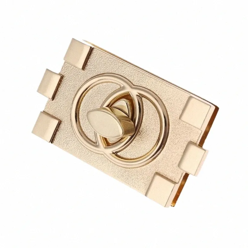 Twist Lock Turn Clasp For Bags Leather DIY Rectangle Handbag Purse ...