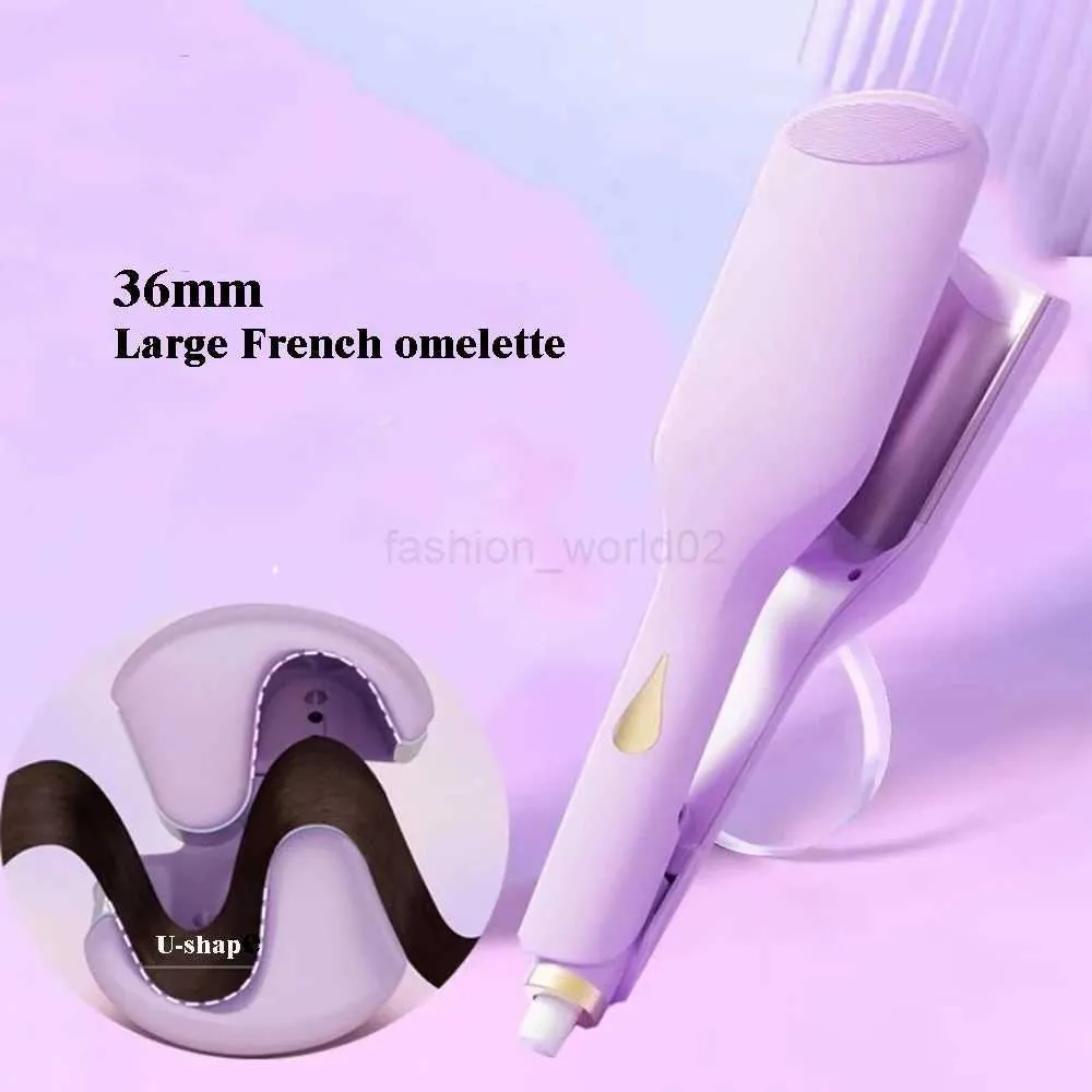Deep Wave Curling Iron: 36mm Electric Waver with LCD, Long-Lasting ...