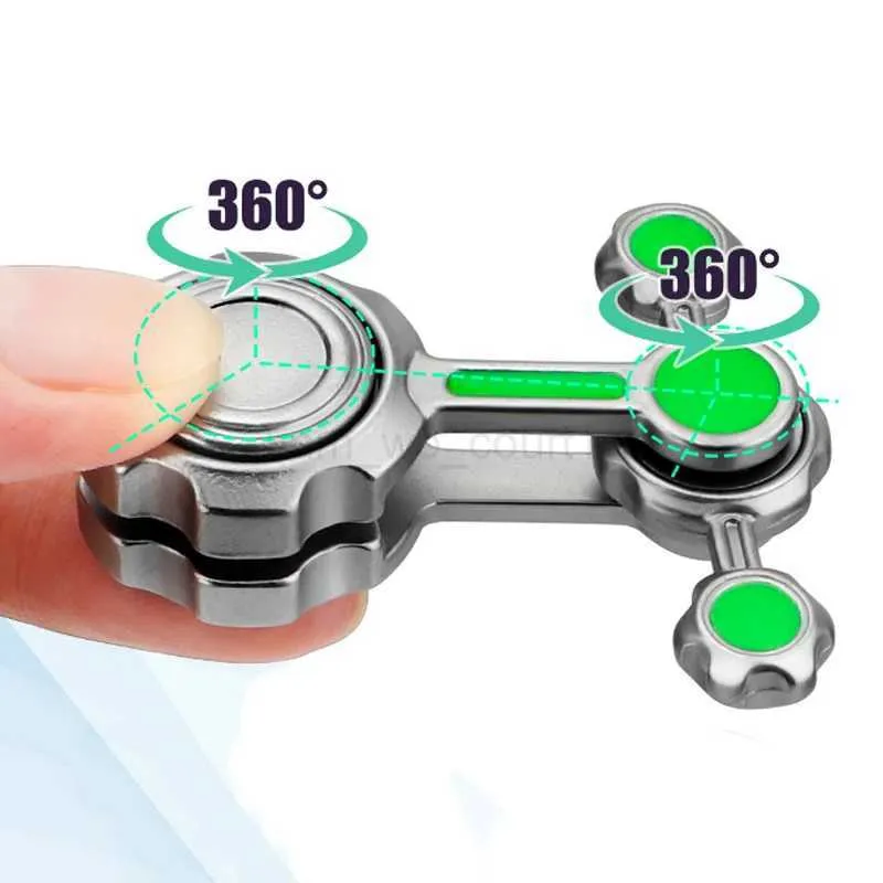 Metal Chaos Pendulum Fidget Spinner - Double Pendulum Hand Gyro for ...