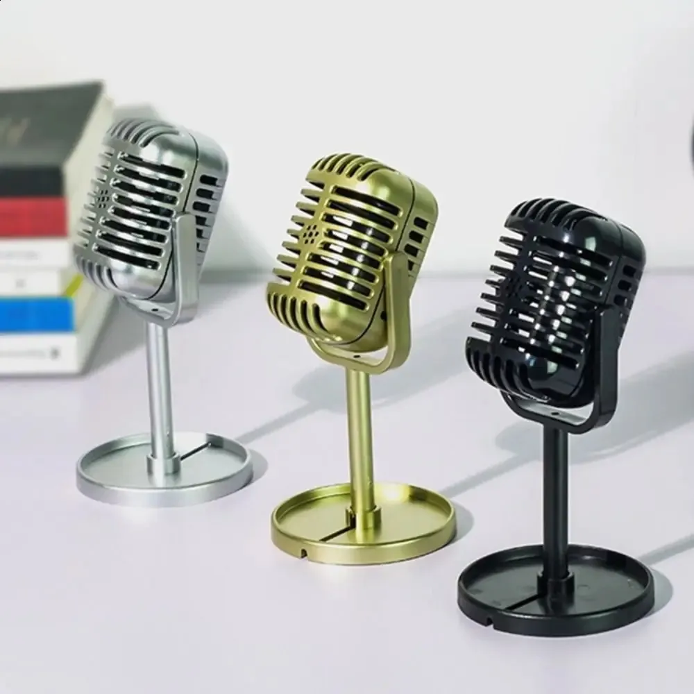 Simulation Props Retro Microphone Vintage Classic Style Dynamic Vocal ...
