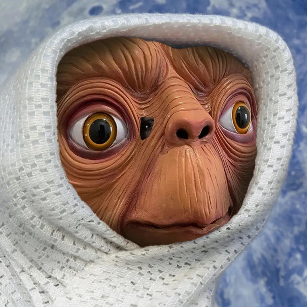 Realistic ET Alien Latex Mask Halloween Carnival Party Movie E.T. The ...
