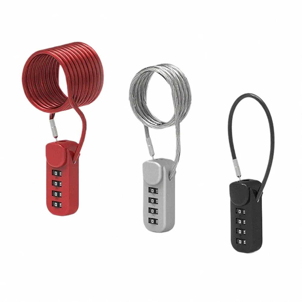 Combinati Code Number Lock With Spring Coil Wire Rope 4 Digit For ...