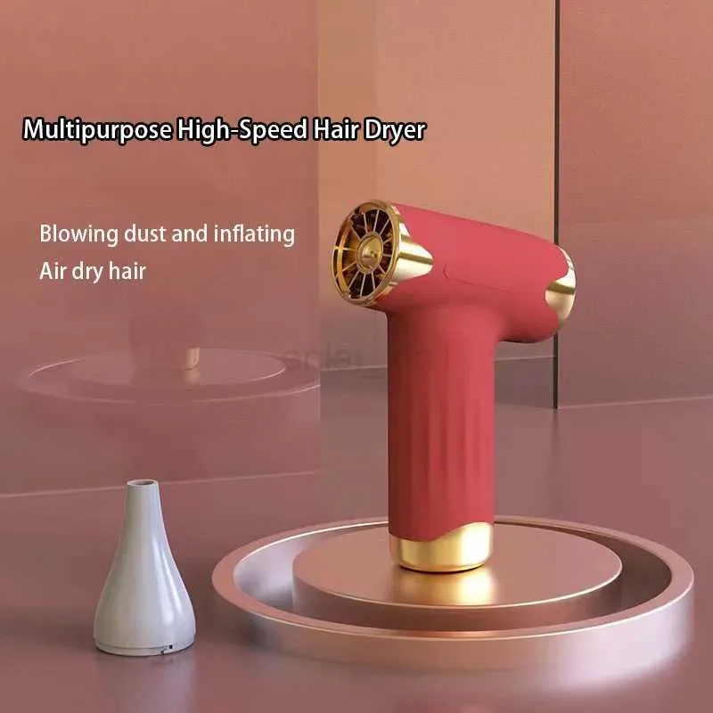 Mini High-Speed Wireless Hair Dryer: USB Rechargeable, Portable, Quick ...