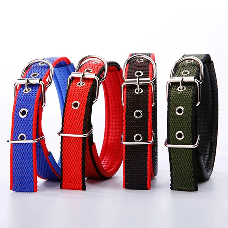 Comfortable Nylon Dog Collar for All Breeds - Best Seller! Secure Neck ...