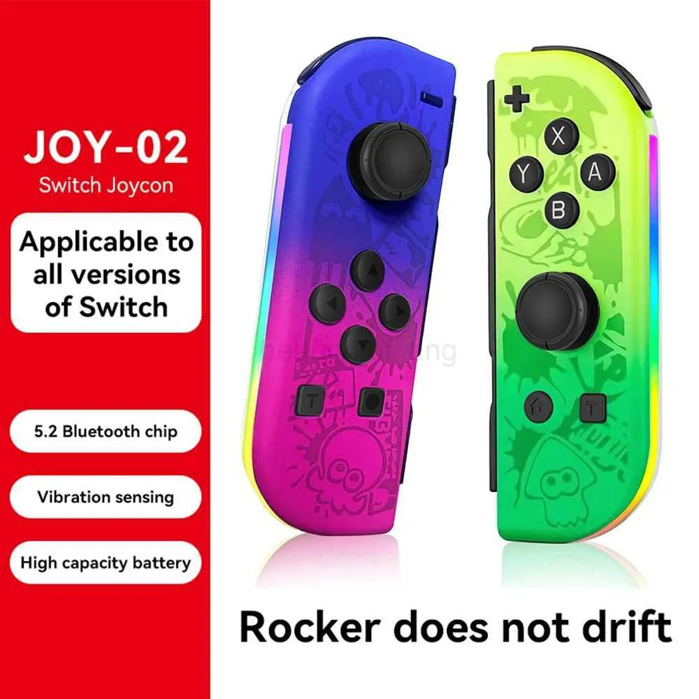 Nintendo Switch BT 5.2 Joy Joy Con Controller With RGB LED, Dual ...