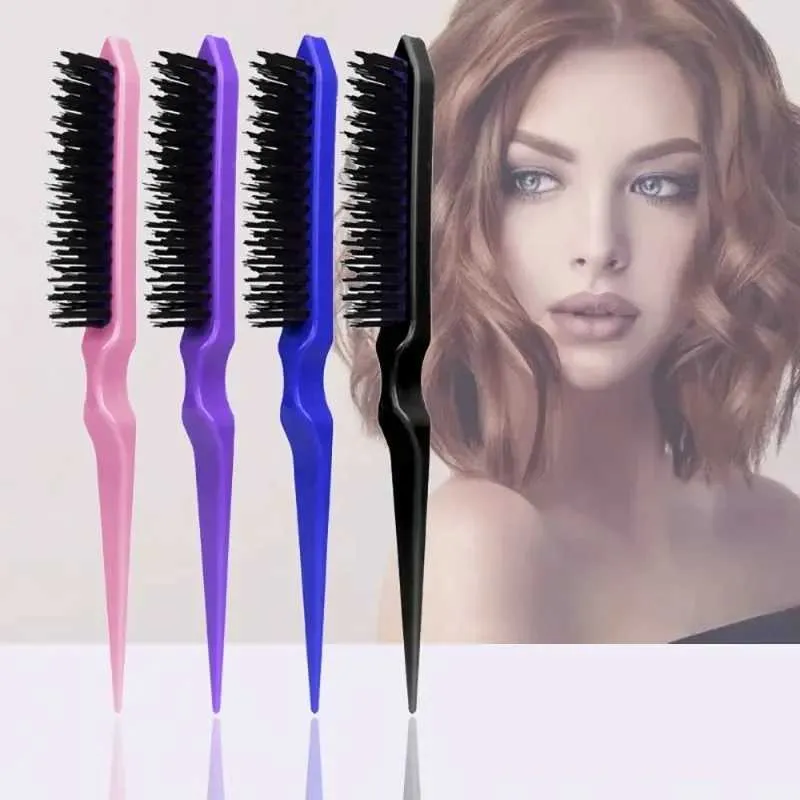 Professional Hair Teasing Brush & Comb Set - Slim Line Styling Tool for ...