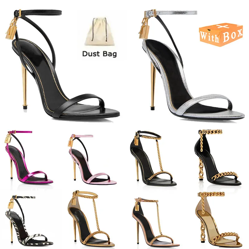 Wholesale Designer Women's High Heel Gold Sandals Heels Black Nude And ...