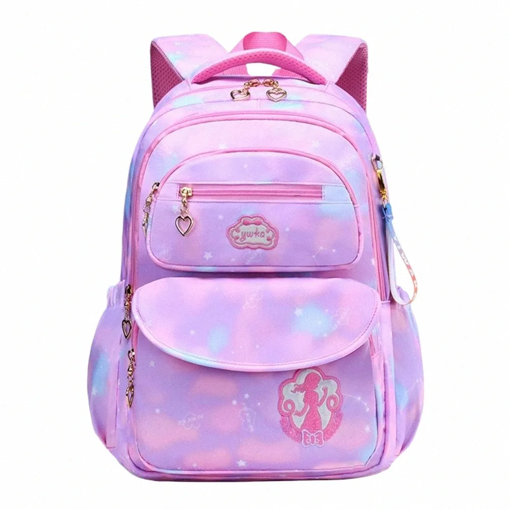 Large Capacity School Backpack for Girls 6-12 Years - Lightweight ...
