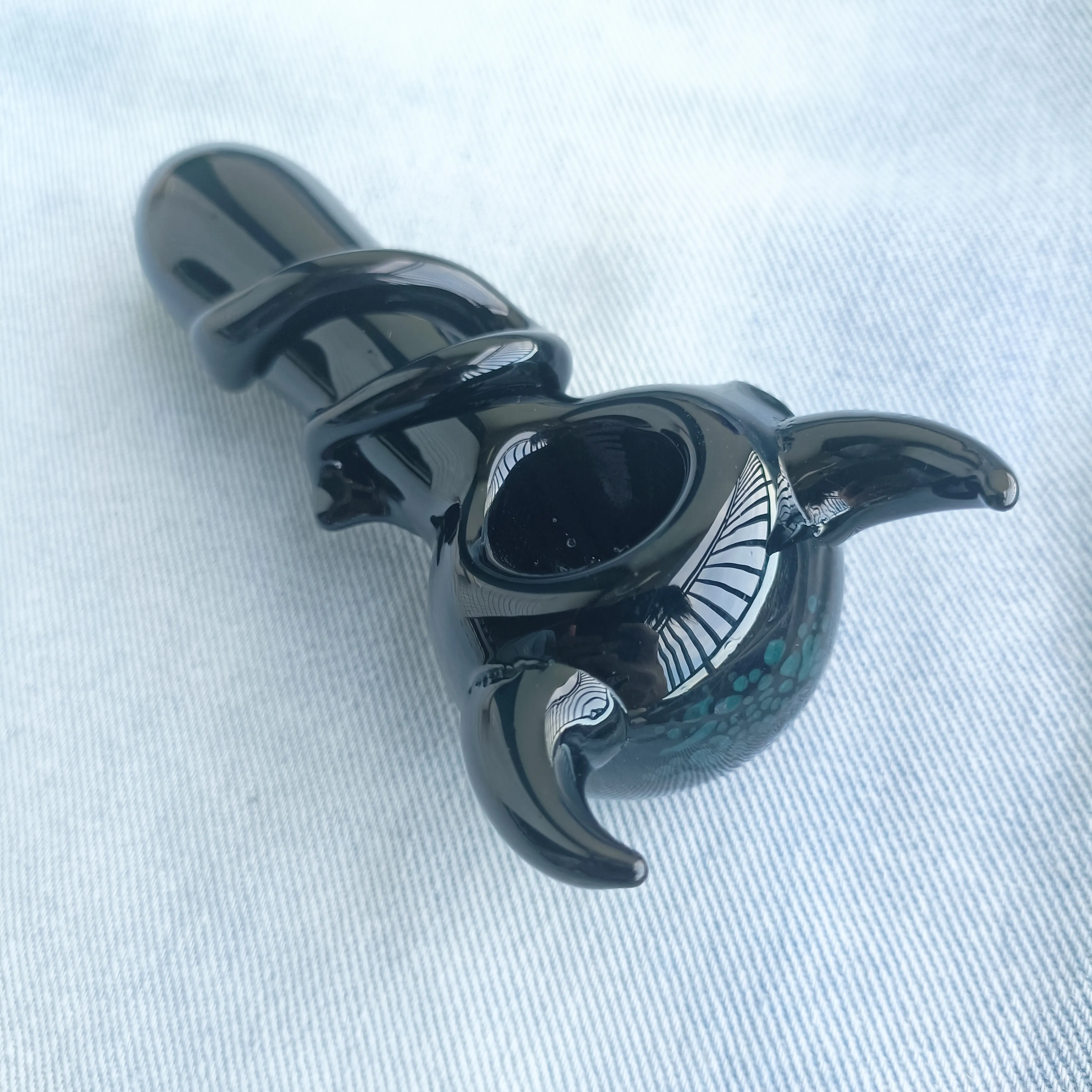 Demon DEVIL PIPE Spider Pyrex Oil Burner Pipes Thick Skull Smoking Hand ...