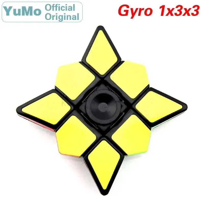 Gyro Wheel Fingertip Spinner Cube 1x3x3 Puzzle Toy, Stress Relief Hand ...