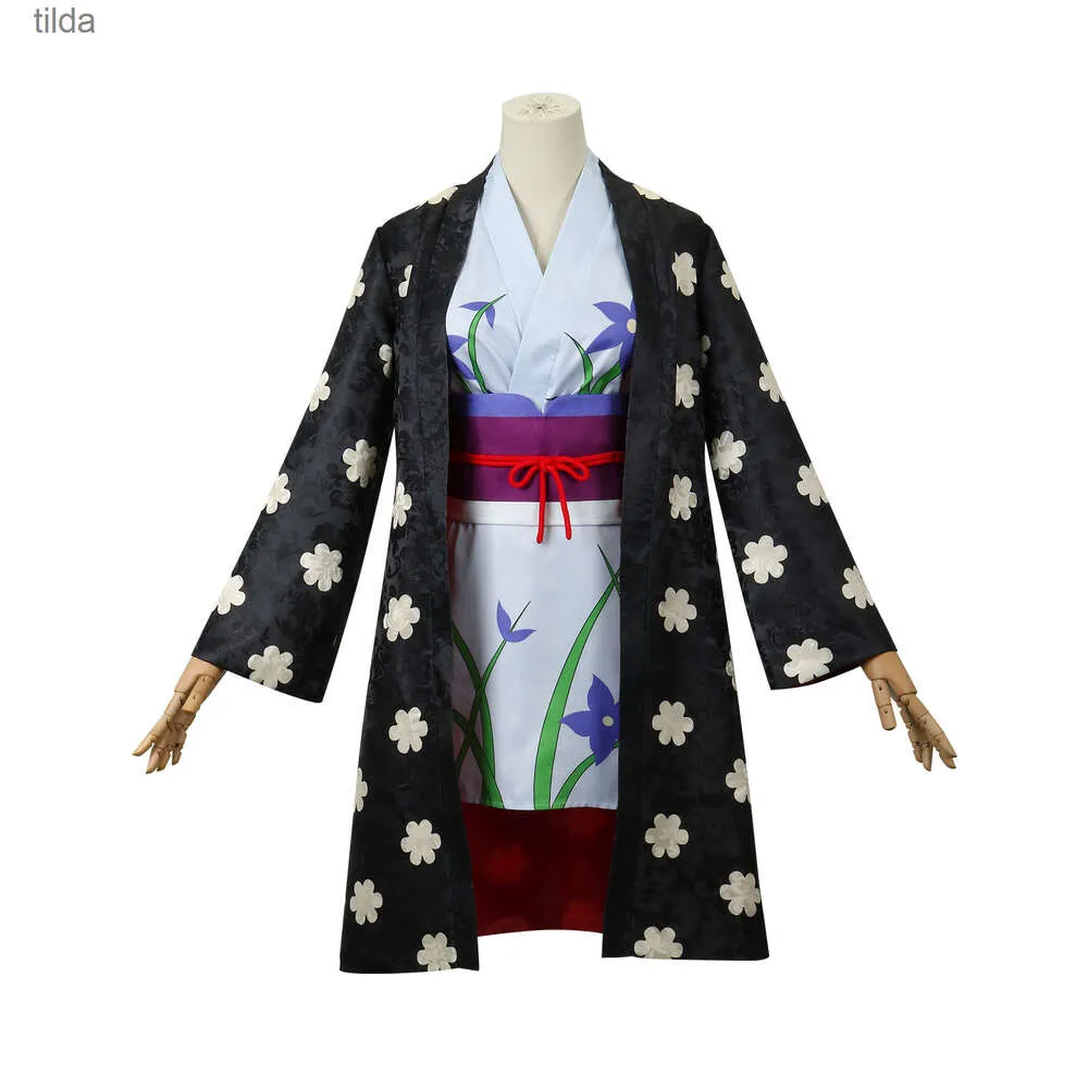 OnePieces Ghost Island Dark Pattern Kimono Cosplay Costume From Famous ...