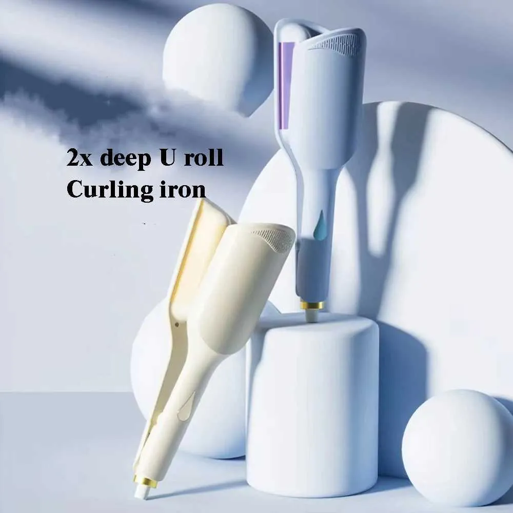 Deep Wave Curling Iron: 36mm Electric Waver with LCD, Long-Lasting ...