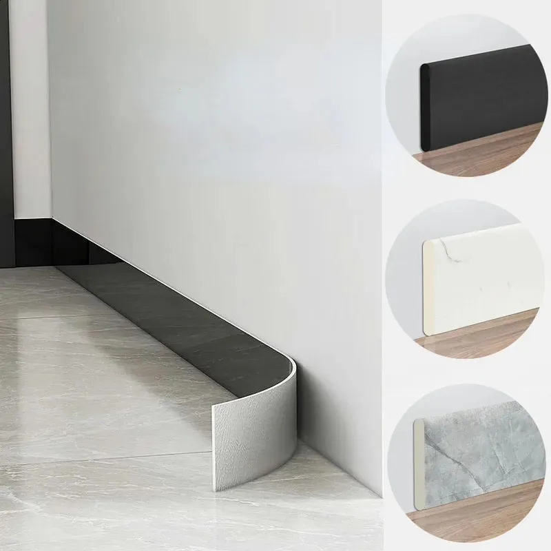 Premium 3D Wall Sticker: 2M Self-Adhesive Anti-Collision Skirting Line ...