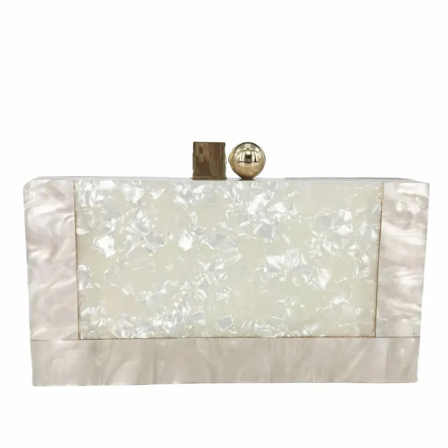 Marble Print Acrylic Evening Clutch: Stylish Women's Handbag for Party ...
