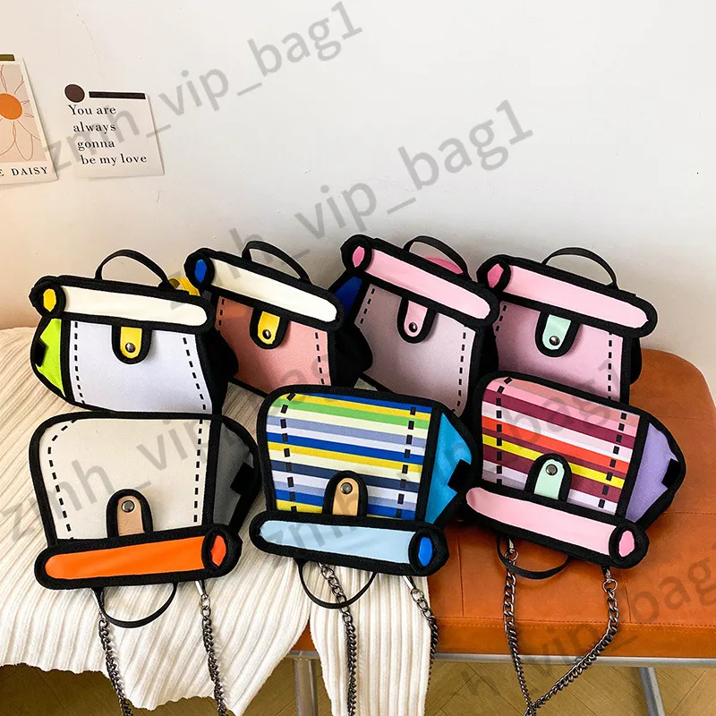 Designer 2D Cartoon Tote Bag Cute Lady 90s Shoulder Bag For Women ...
