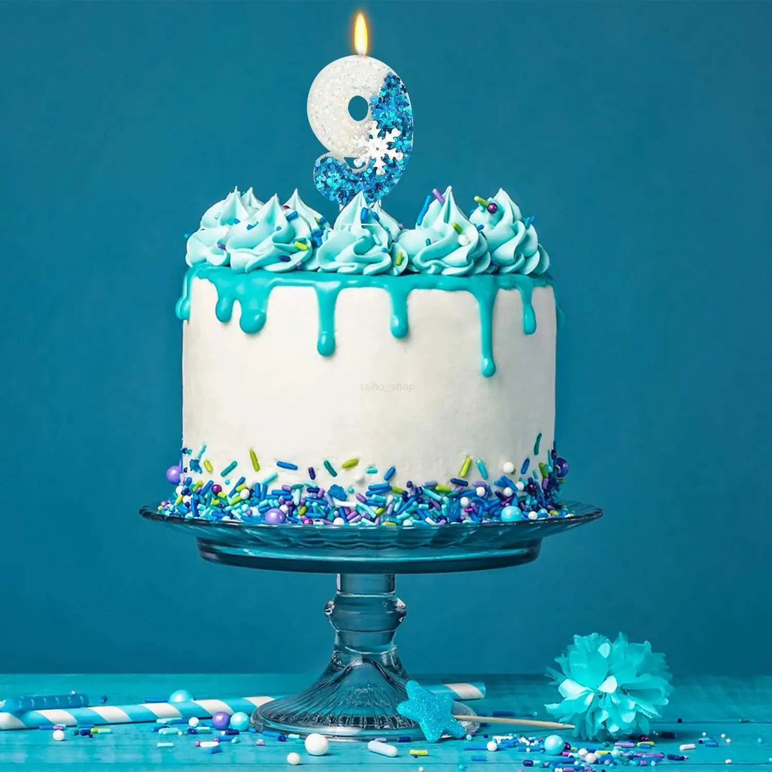 Hamster Birthday Party Supplies Glitter Hamster Happy Birthday Cake ...
