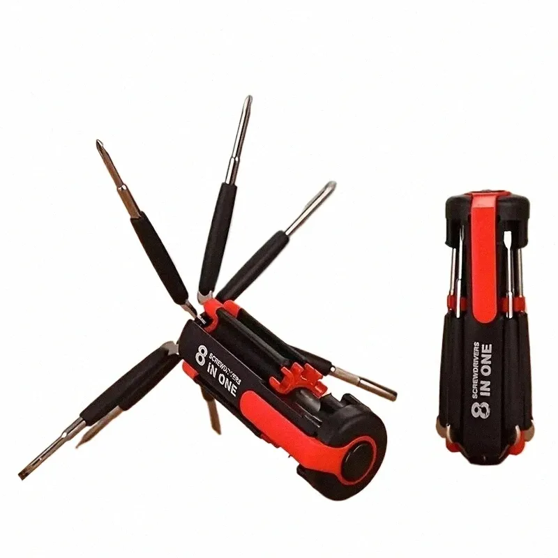 8 In 1 Multifunctional Folding Screwdriver Set With LED Light For ...