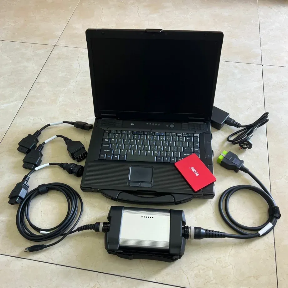 Ready To Use Laptop Diagnostic Tool For Volvo Diesel Trucks With CF52 ...
