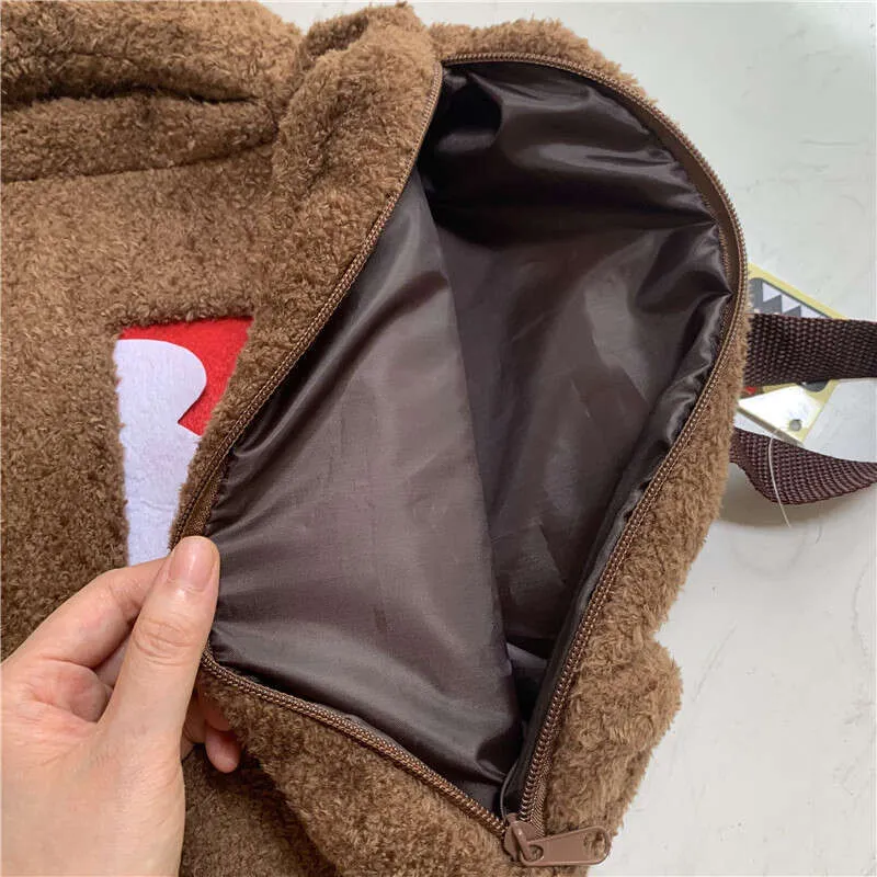 Kawaii Anime Cartoon Domo Kun Plush School Backpack For Kids Women Men ...