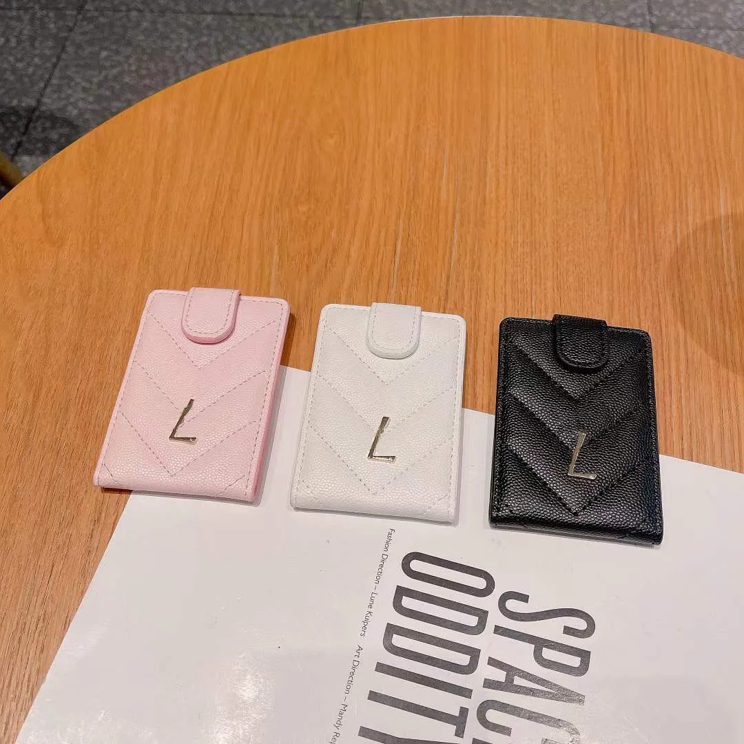 Mini Leather Wallet Keychain For Cards, Cash, Keys, And More Compact ...