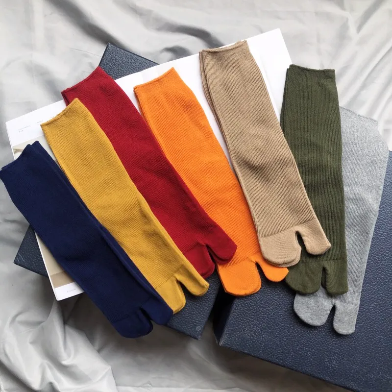 Premium Combed Cotton Split Toe Socks: Comfortable & Stylish Tabi Socks ...