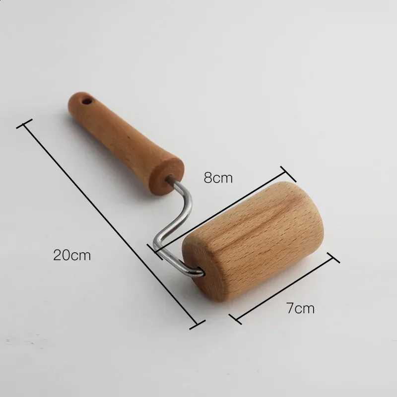 Wooden Rolling Pin: Durable Hand Dough Roller for Baking Pastry ...
