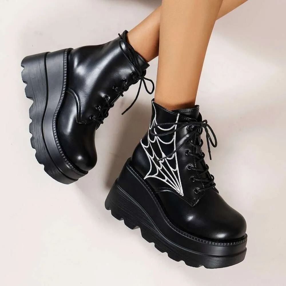 Fashion Martin Boots - Thick Heel Ankle Boots, Comfortable Leather ...