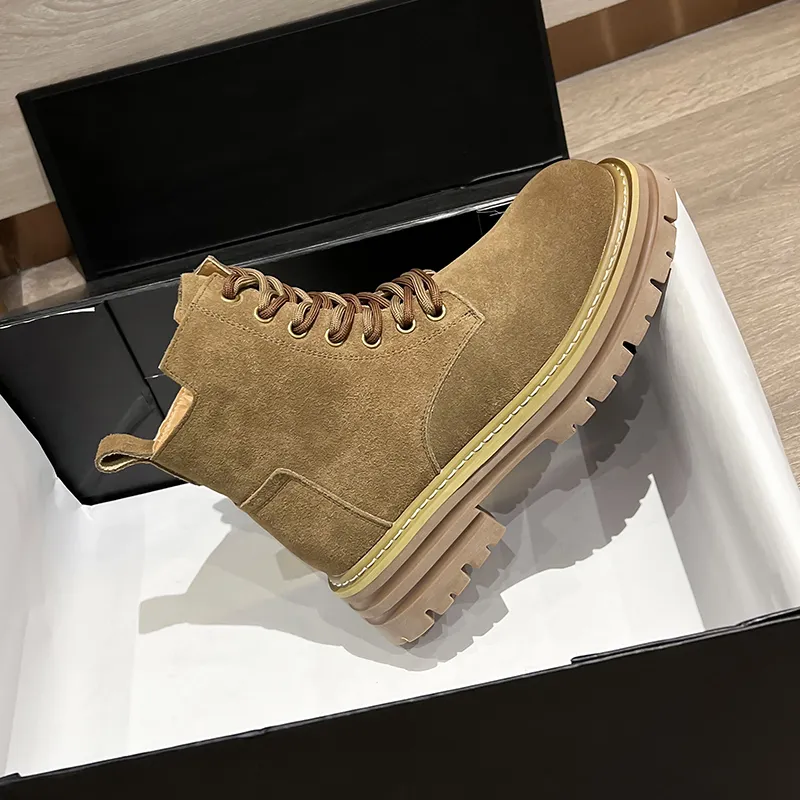 AIYUQI Womens Leather Ankle Boots Soft Cow Split... From Factory ...