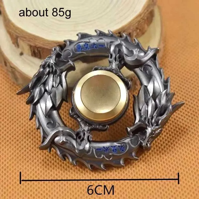 Premium Metal Dragon Fidget Spinner: Zinc Alloy EDC Hand Spinner for ...