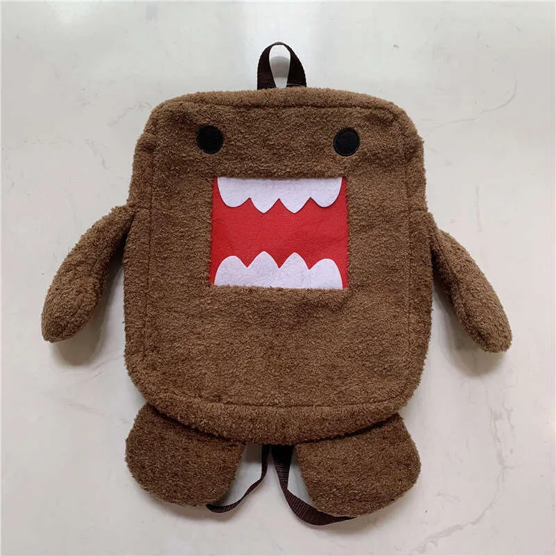 Domo Kun Plush Backpack - Kawaii Anime School Bag for Women & Men ...
