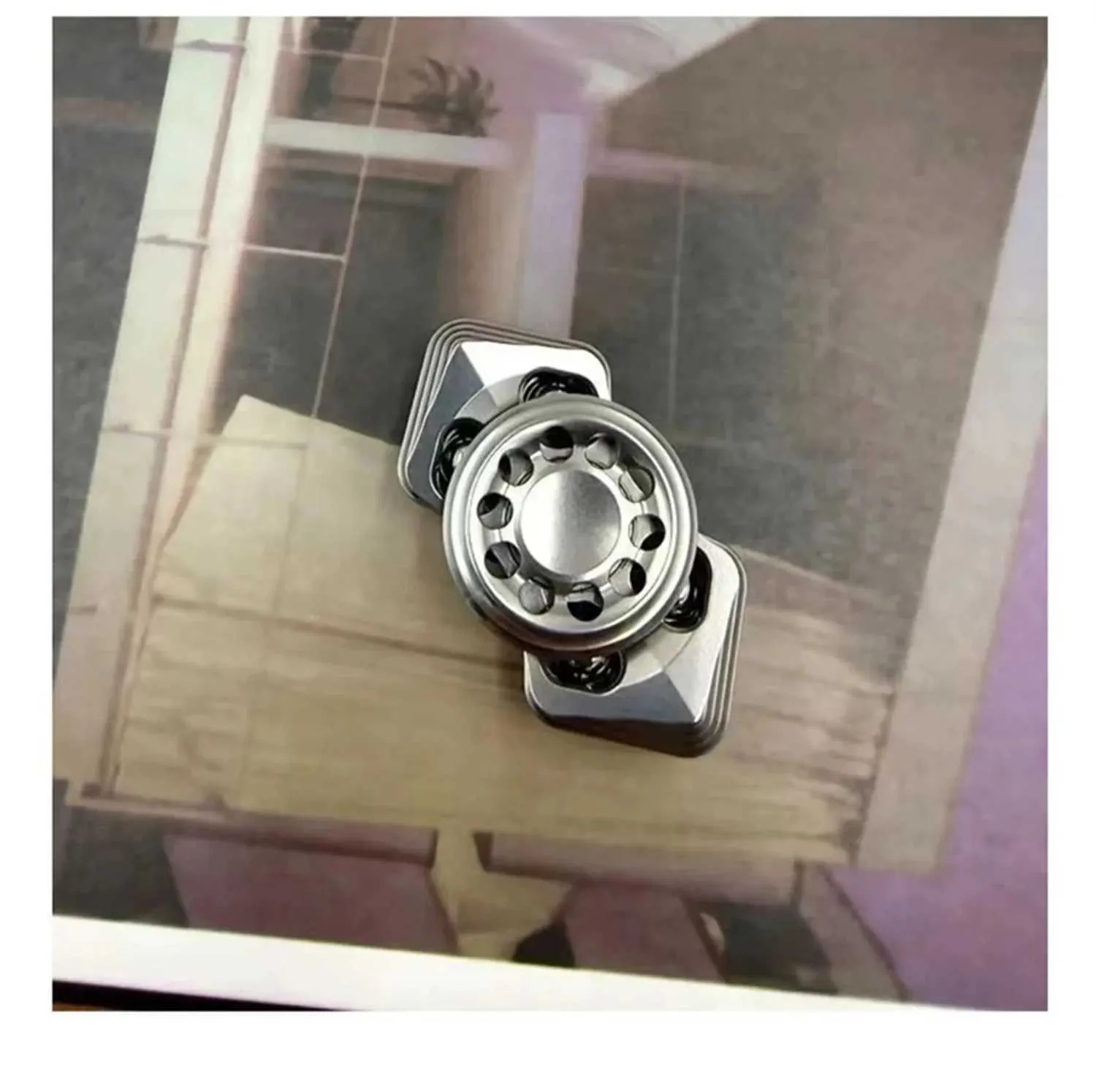 Premium Metal Assembled Gyro Fidget Spinner - Stainless Steel ...